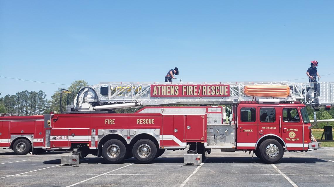 Athens mayor 'rescued' during Fire & Rescue demo | rocketcitynow.com