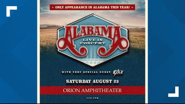 ALABAMA's 2025 show at Huntsville's Orion Amphitheater | rocketcitynow.com