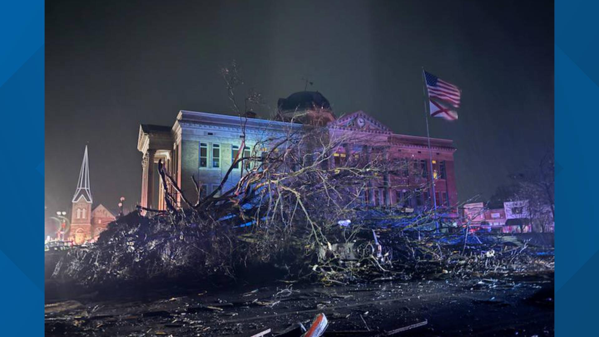 Storm damage: Athens square, 12/28-29, 2024 | rocketcitynow.com