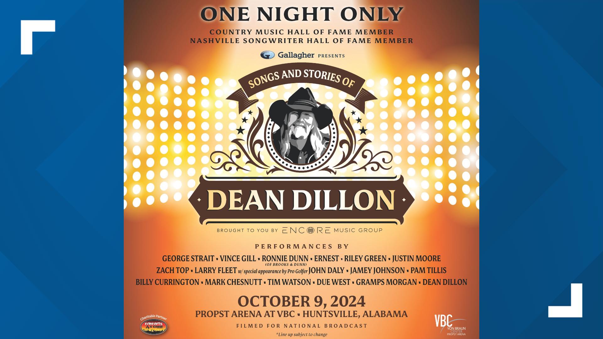 VBC to host record-breaking tribute cncert for Dean Dillon | rocketcitynow.com
