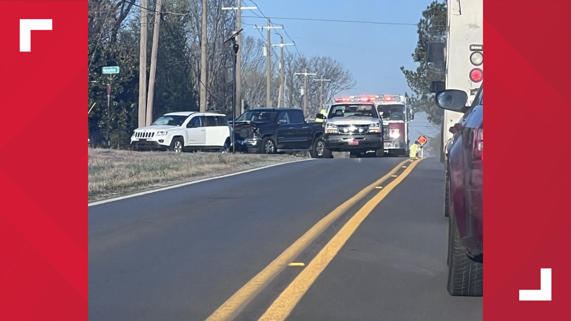 Traffic slows on Nick Davis Road following two-vehicle accident ...