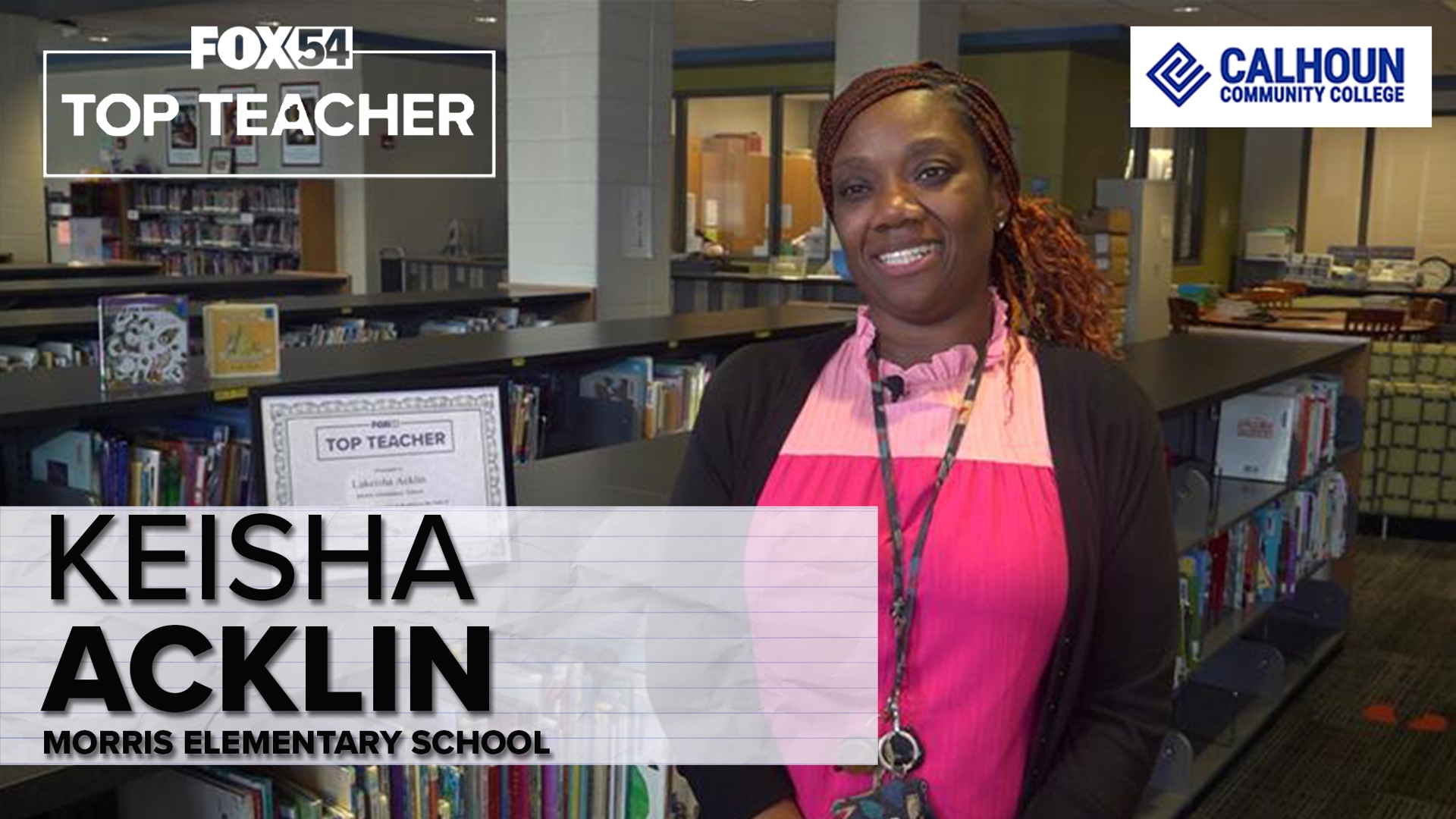 Keisha Acklin is a FOX54 Top Teacher! | rocketcitynow.com