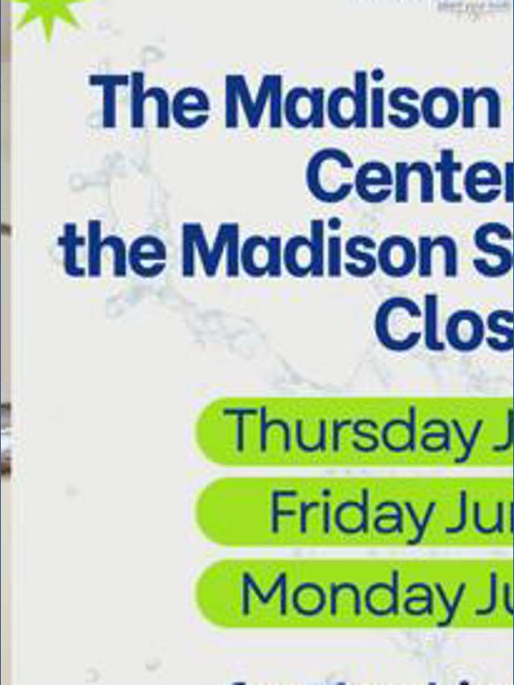 Madison Community Center, Senior Center to close for plumbing repairs ...