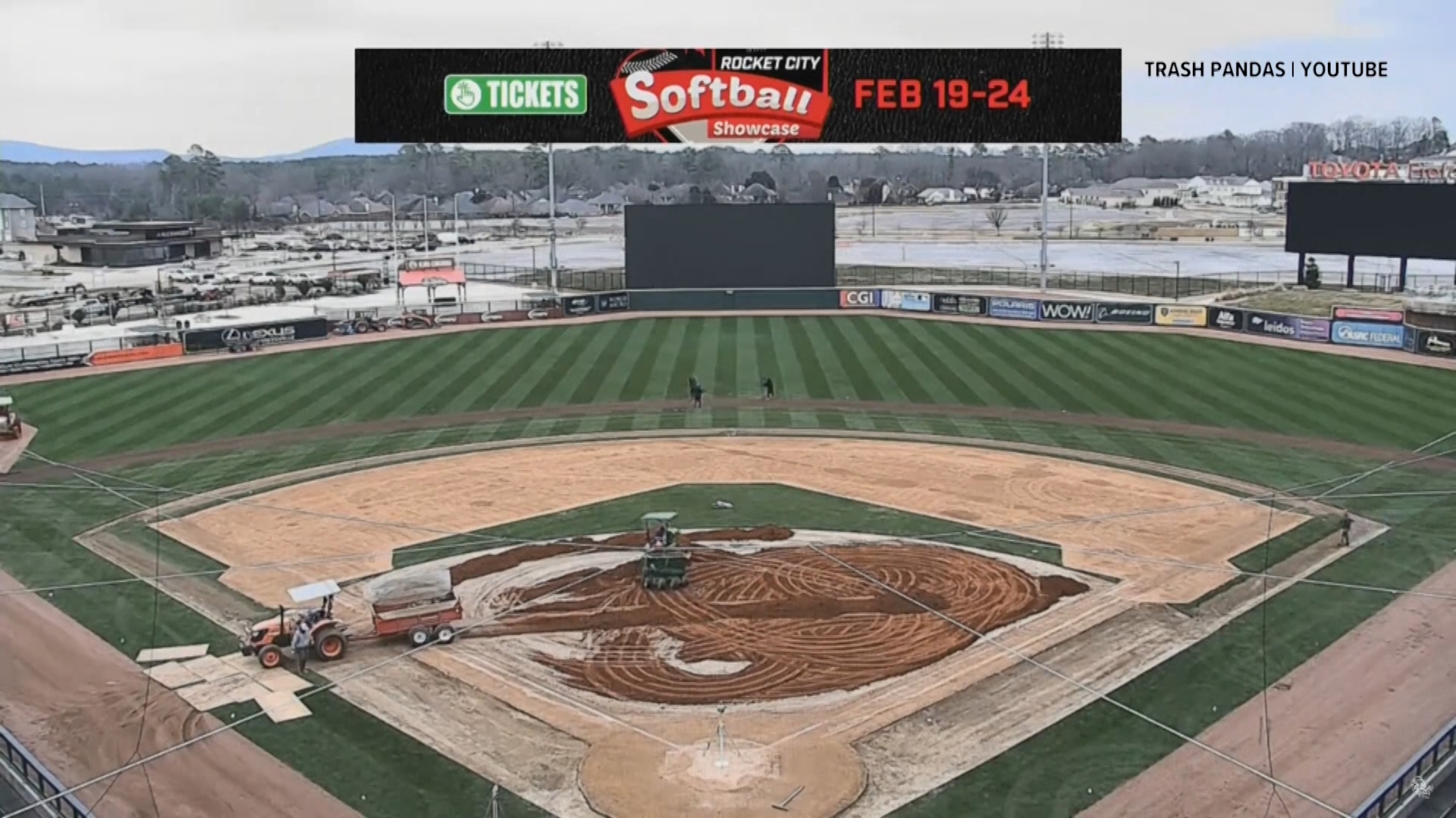 TIMELAPSE | Converting Toyota Field for Softball Showcase ...