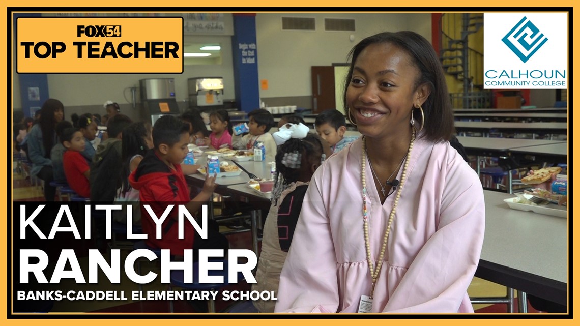 Kaitlyn Rancher surprised as Top Teacher | rocketcitynow.com