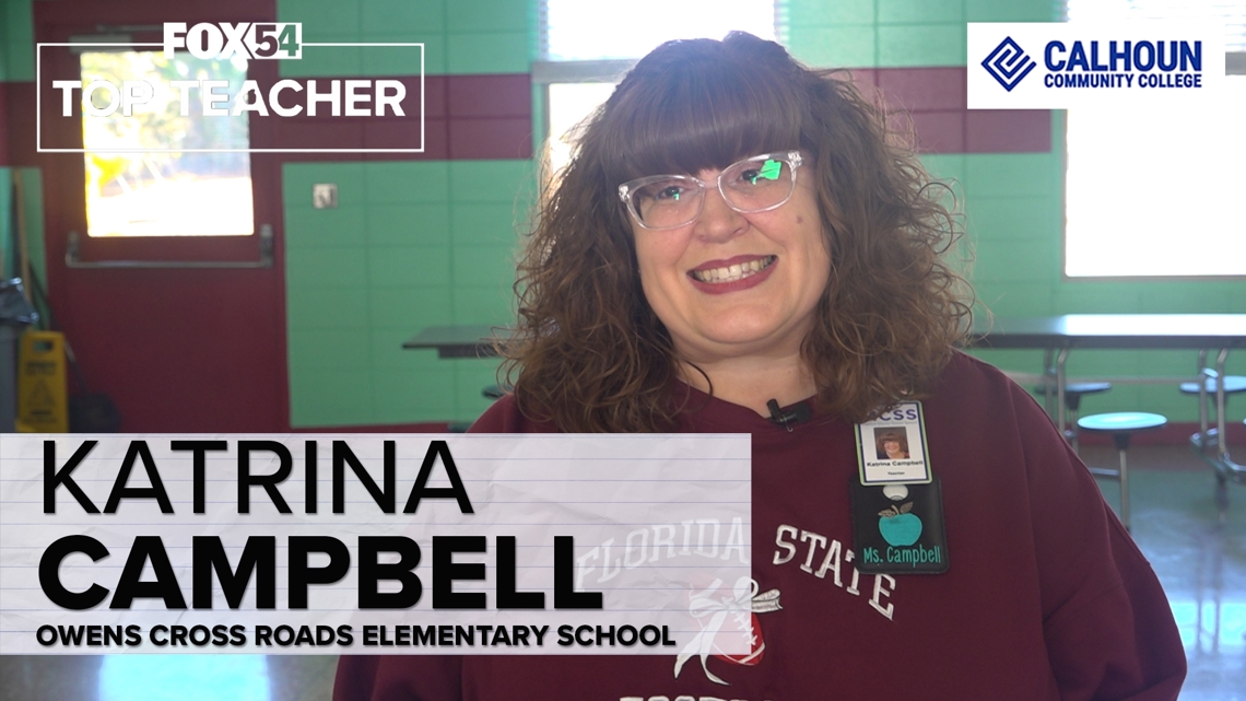 Katrina Campbell is a FOX54 Top Teacher! | rocketcitynow.com