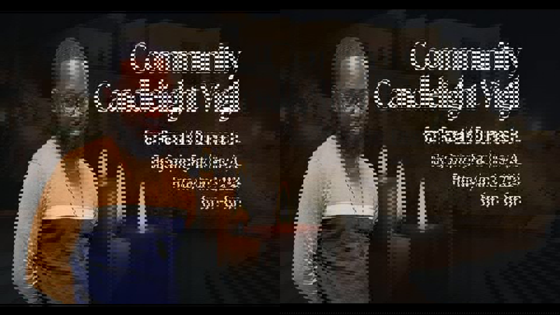 WATCH: Candlelight vigil for Ronald Dumas, Jr. on FOX54 ...